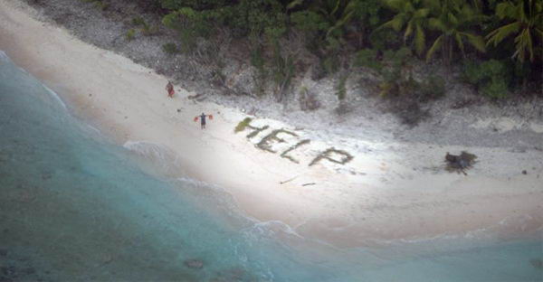 ชายติดเกาะ 3 คน เขียนคำว่า HELP บนพื้นทราย จนได้รับความช่วยเหลือ - เพชรมายา