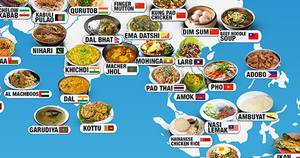 แผนที่เหล่านี้จะแสดงให้คุณเห็นอาหารจากทุกประเทศทั่วโลก ในแบบที่ไม่เคย ...