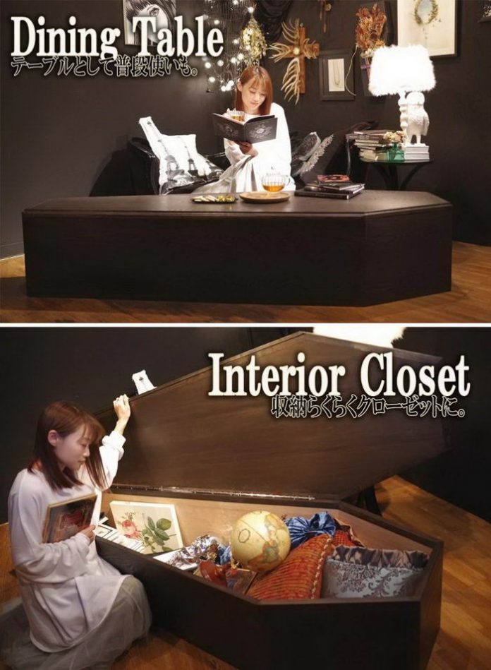 บริษัทญี่ปุ่นเปิดขายโลงให้แฟนแวมไพร์เข้าไปนอนหลับแทนเตียงได้ - เพชรมายา